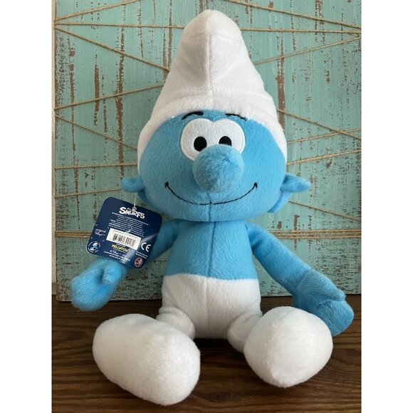 Nanco | Toys | Nanco Smurfs Plush Happy Blue White Stuffed Animal Tv ...